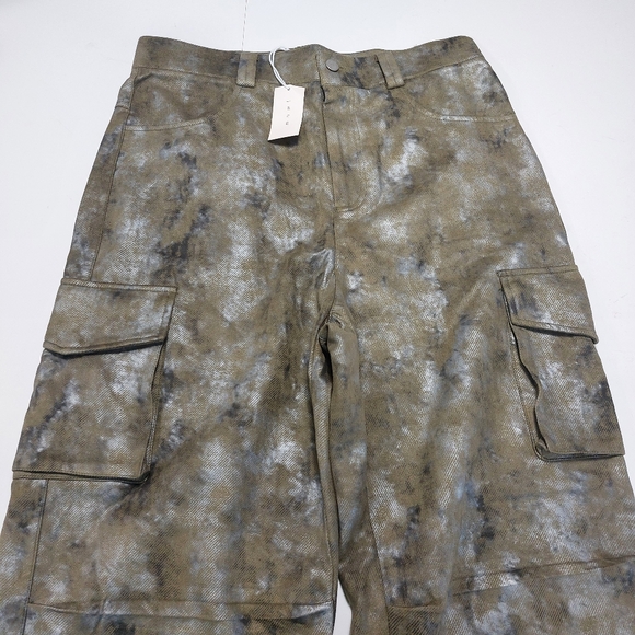 MNML | Pants | Mnml Olive Green Color Mens Baggy Dual Tone Suaded Cargo ...